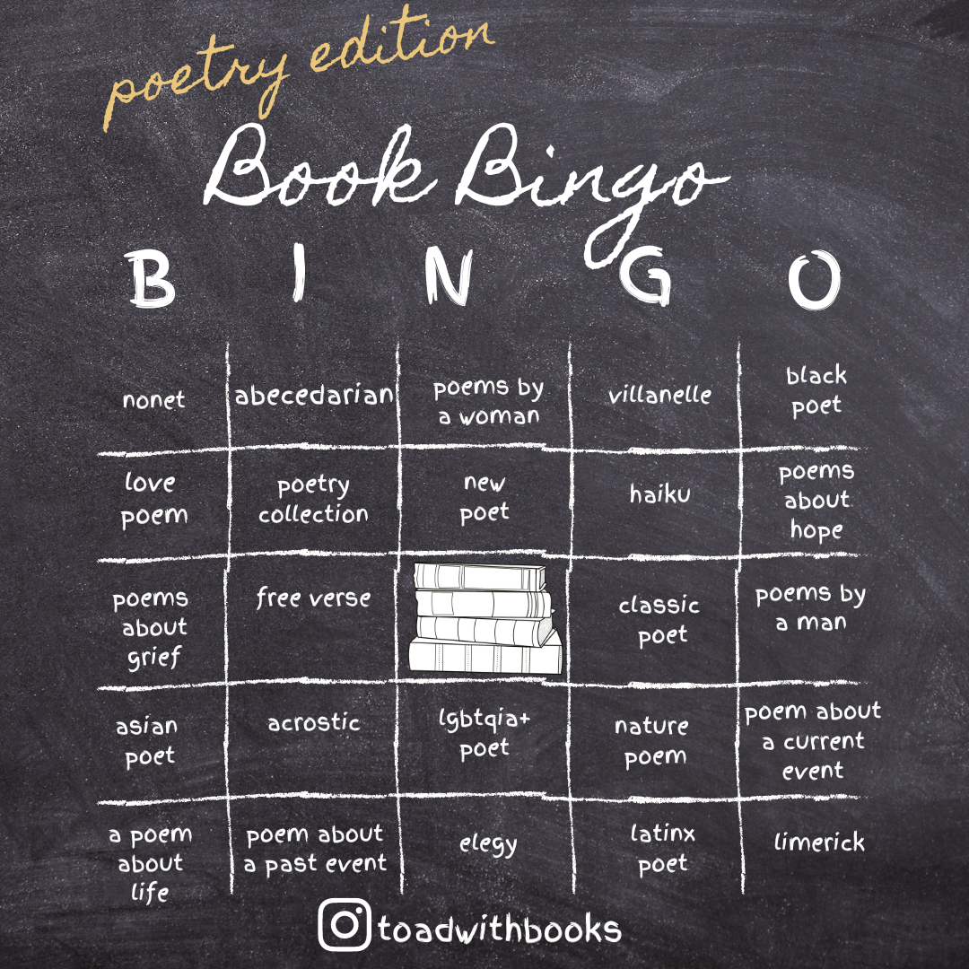 Book Bingo #2 – Toad with Books