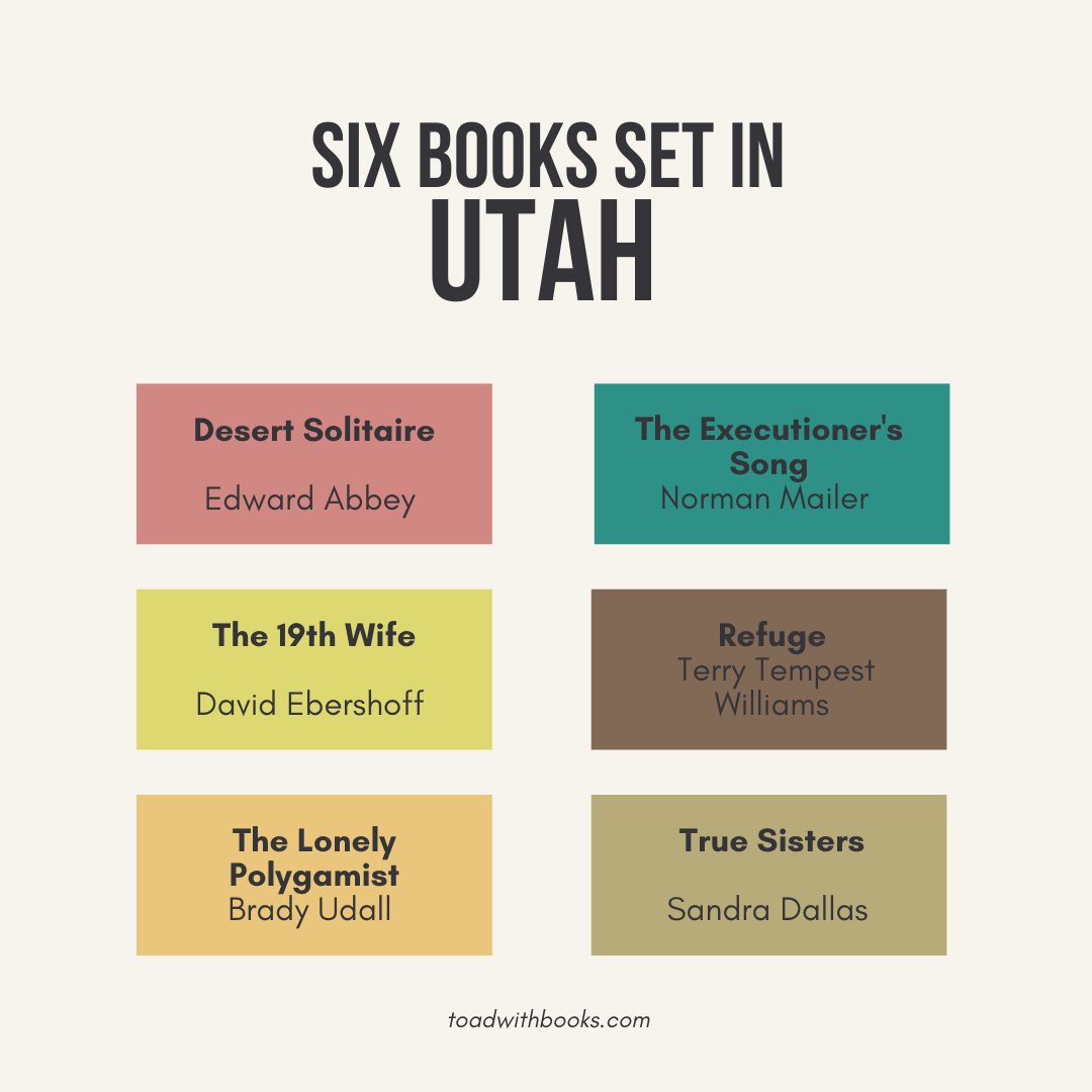Six Books Set in Utah – Toad with Books