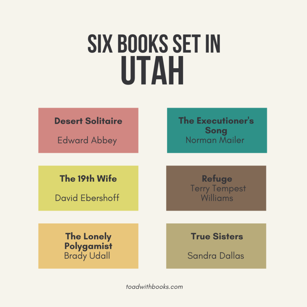 Six Books Set in Utah – Toad with Books