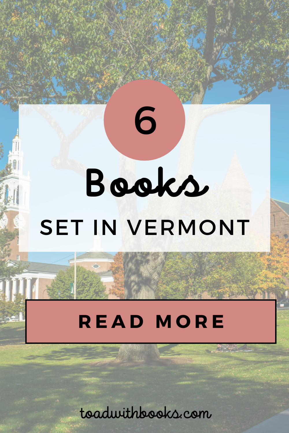 Six Books Set in Vermont – Toad with Books