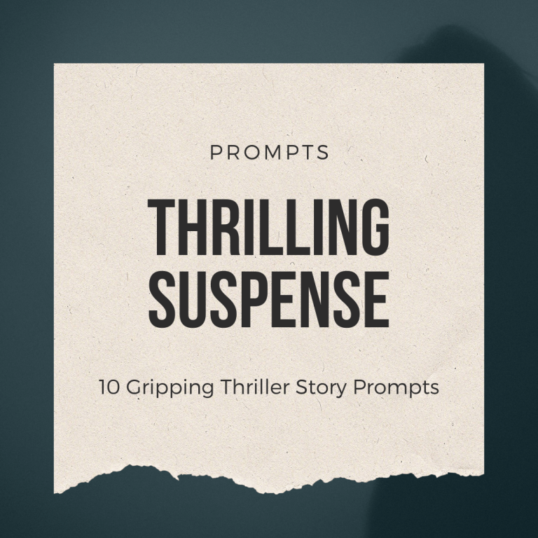 Thrilling Suspense: 10 Gripping Thriller Story Prompts – Toad with Books