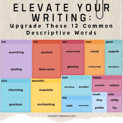 Elevate Your Writing: Upgrade These 12 Common Descriptive Words – Toad ...